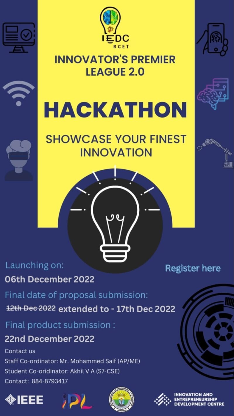 Hackathon Royal College Of Engineering And Technology